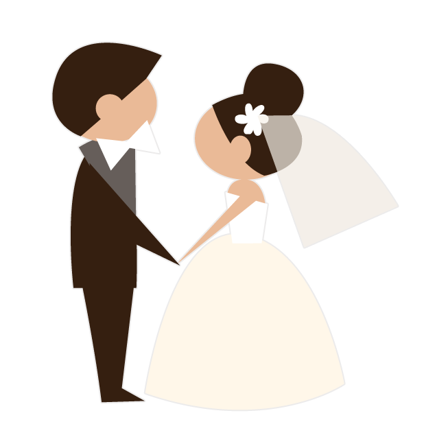 Animated Brides Grooms Wedding Party Stickers by Hien Ton