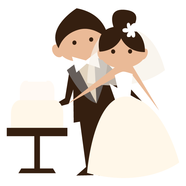 Animated Brides Grooms Wedding Party Stickers by Hien Ton