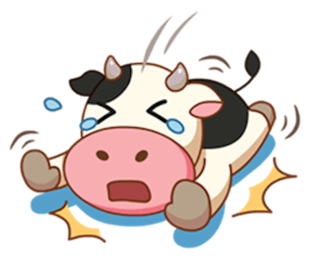 Momo Cow Sticker by Binh Pham