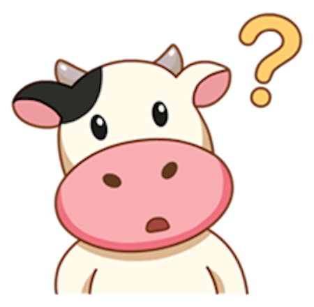 Momo Cow Sticker by Binh Pham