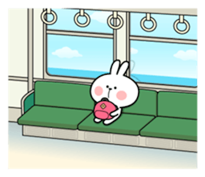 Rabbit Date Sticker by Binh Pham